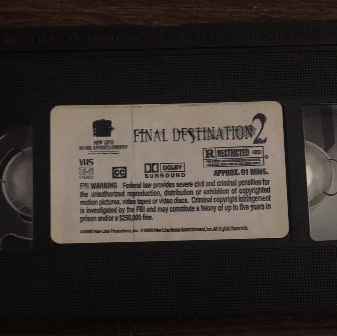 Final Destination 2 VHS – Somos Gallery
