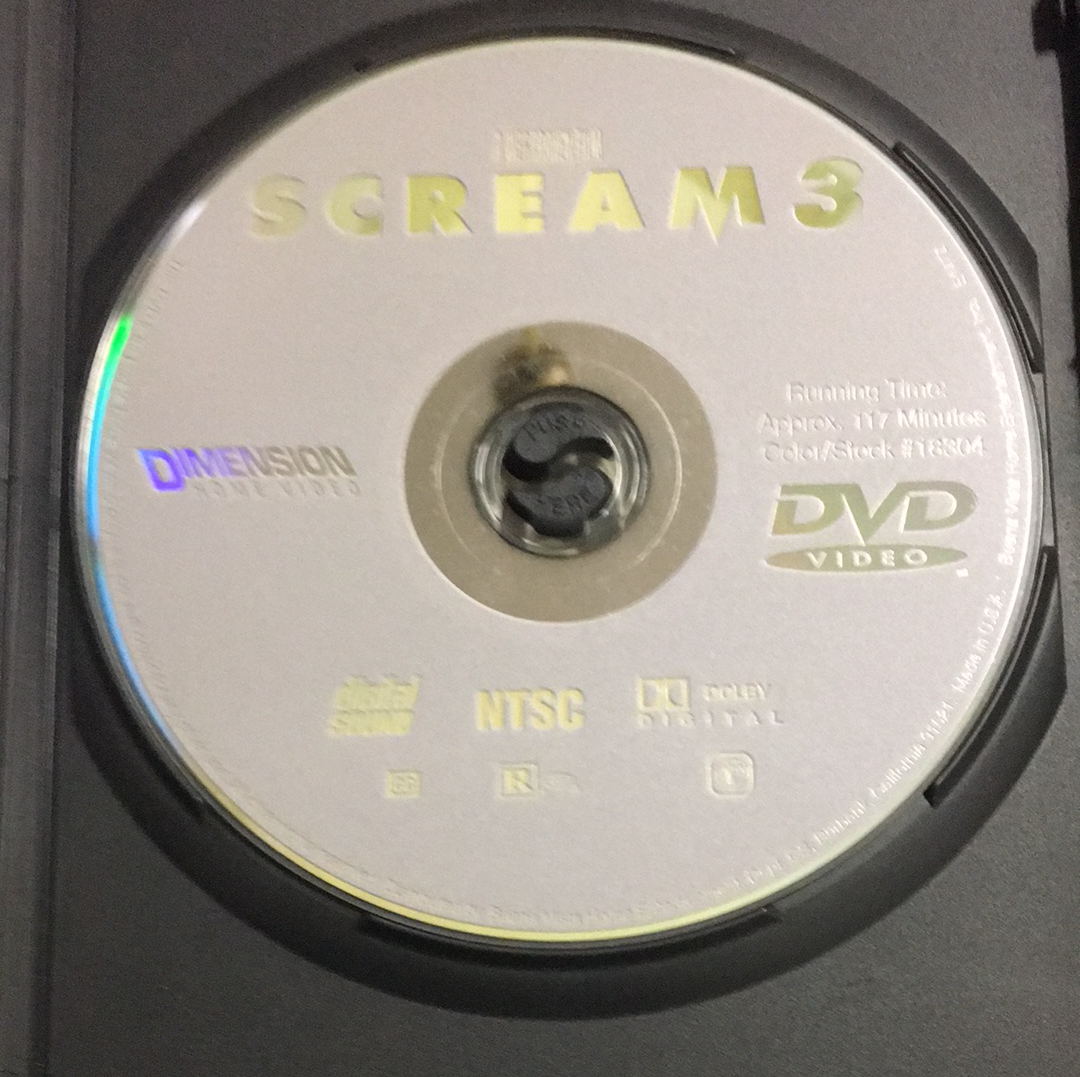 Scream 3 DVD – Somos Gallery