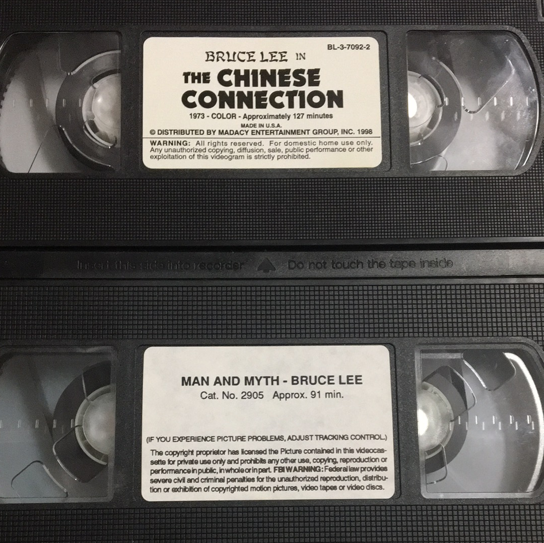 Bruce Lee The Chinese Connection (2) VHS – Somos Gallery