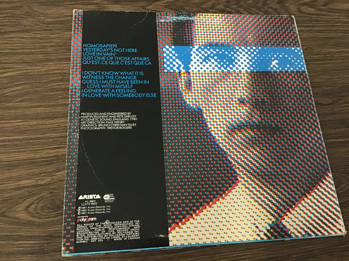 Pete Shelley Homosapien LP – Somos Gallery